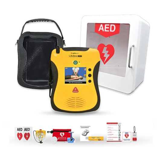 Complete AED Packages W/ Wall Cabinet & AED Sign - American AED